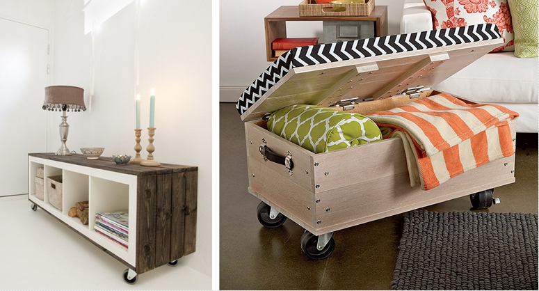 14 Space Saving Projects on Wheels - Ideas to Love